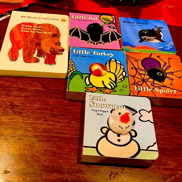 Toys | Six Classic First Books Five Finger Puppet Books Also Brown Bear ...